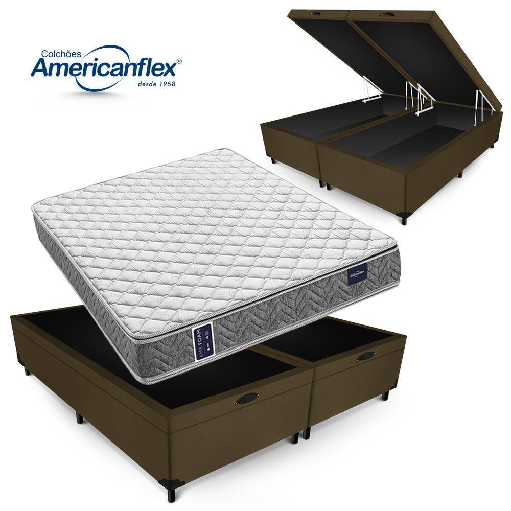 Cama queen box americanflex | Black Friday Pontofrio