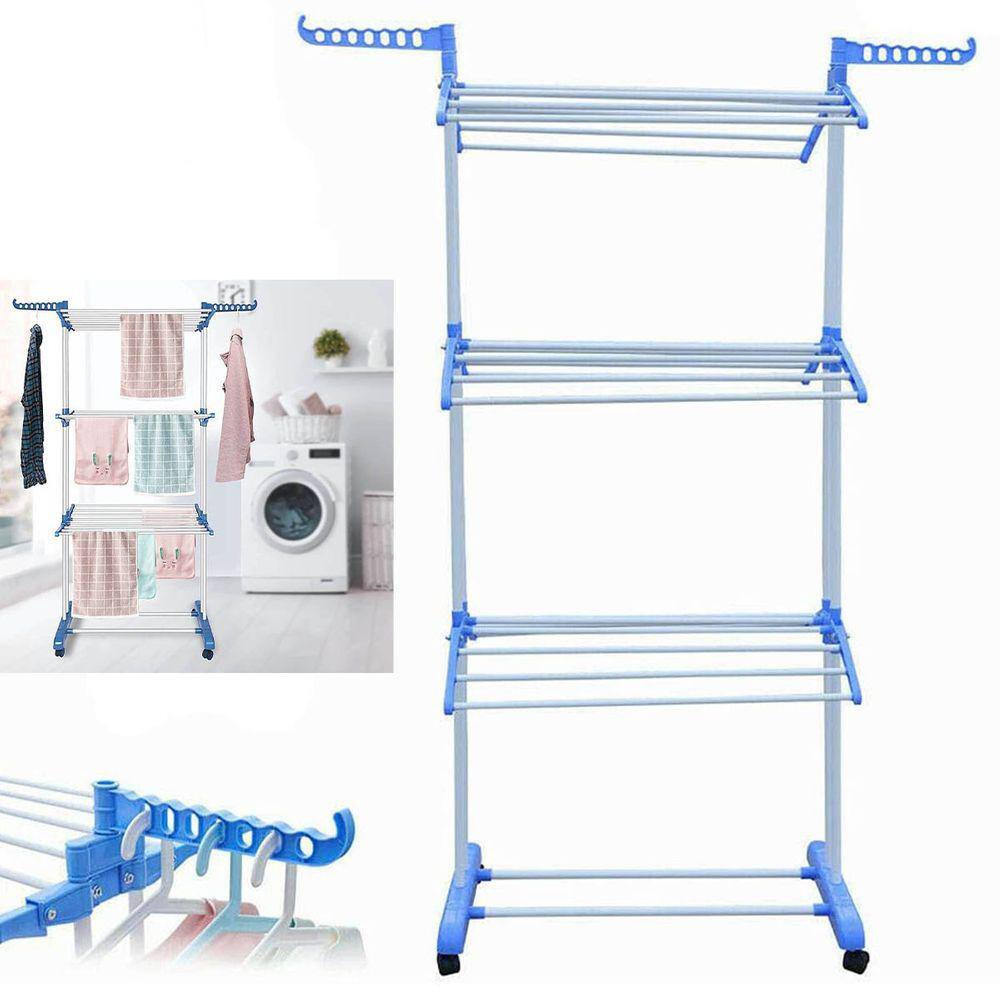 Varal chao vertical com rodinhas 3 andares | Pontofrio