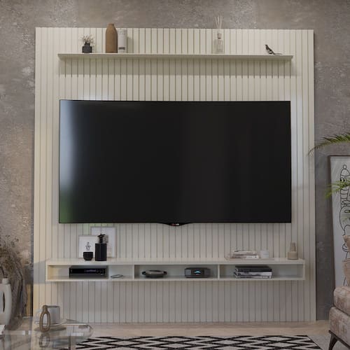 Painel Ripado para TV Até 75 Polegadas | Ponto