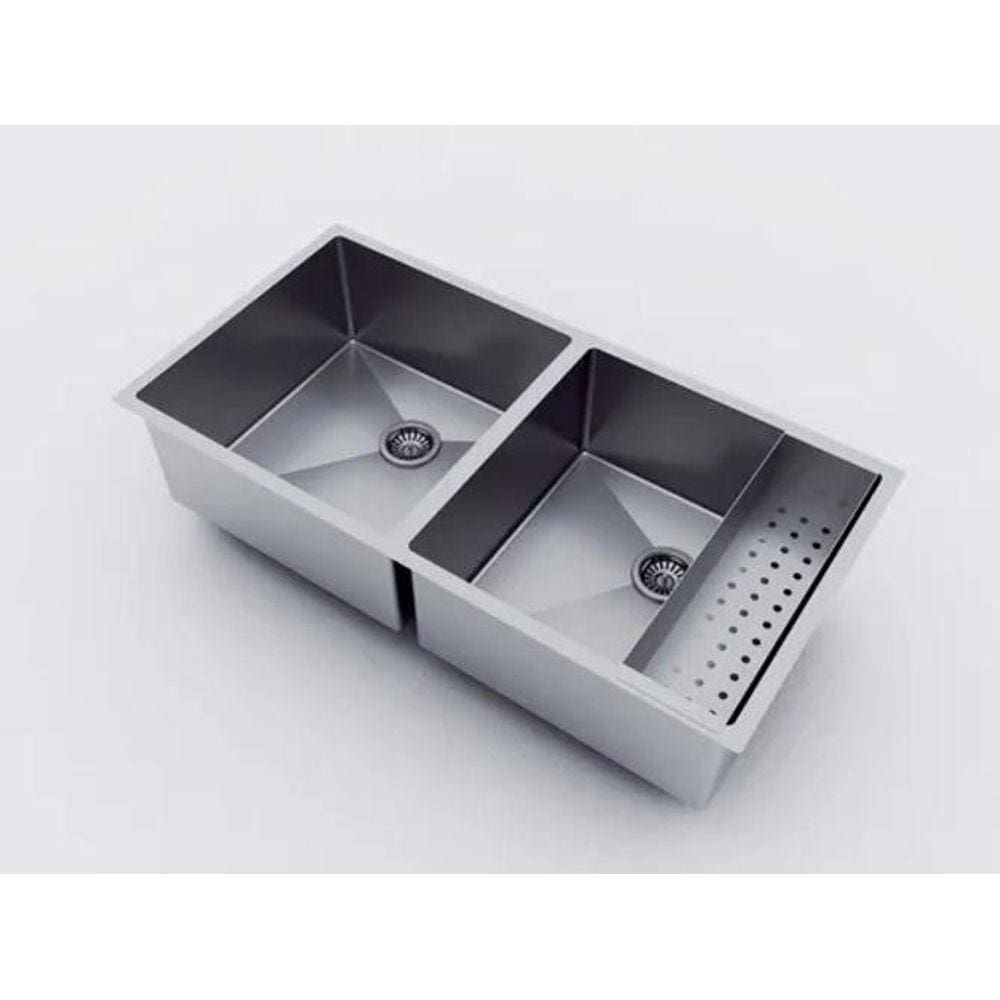 Cuba inox embutir dupla | Pontofrio