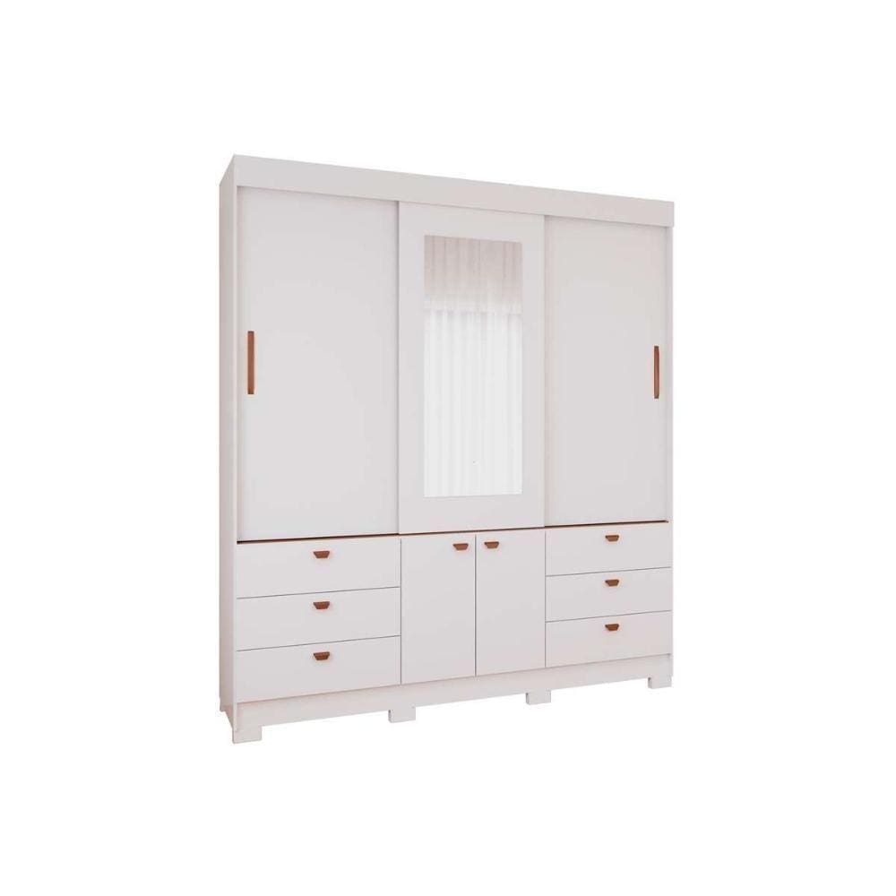 Guarda roupa casal alice branco | Pontofrio