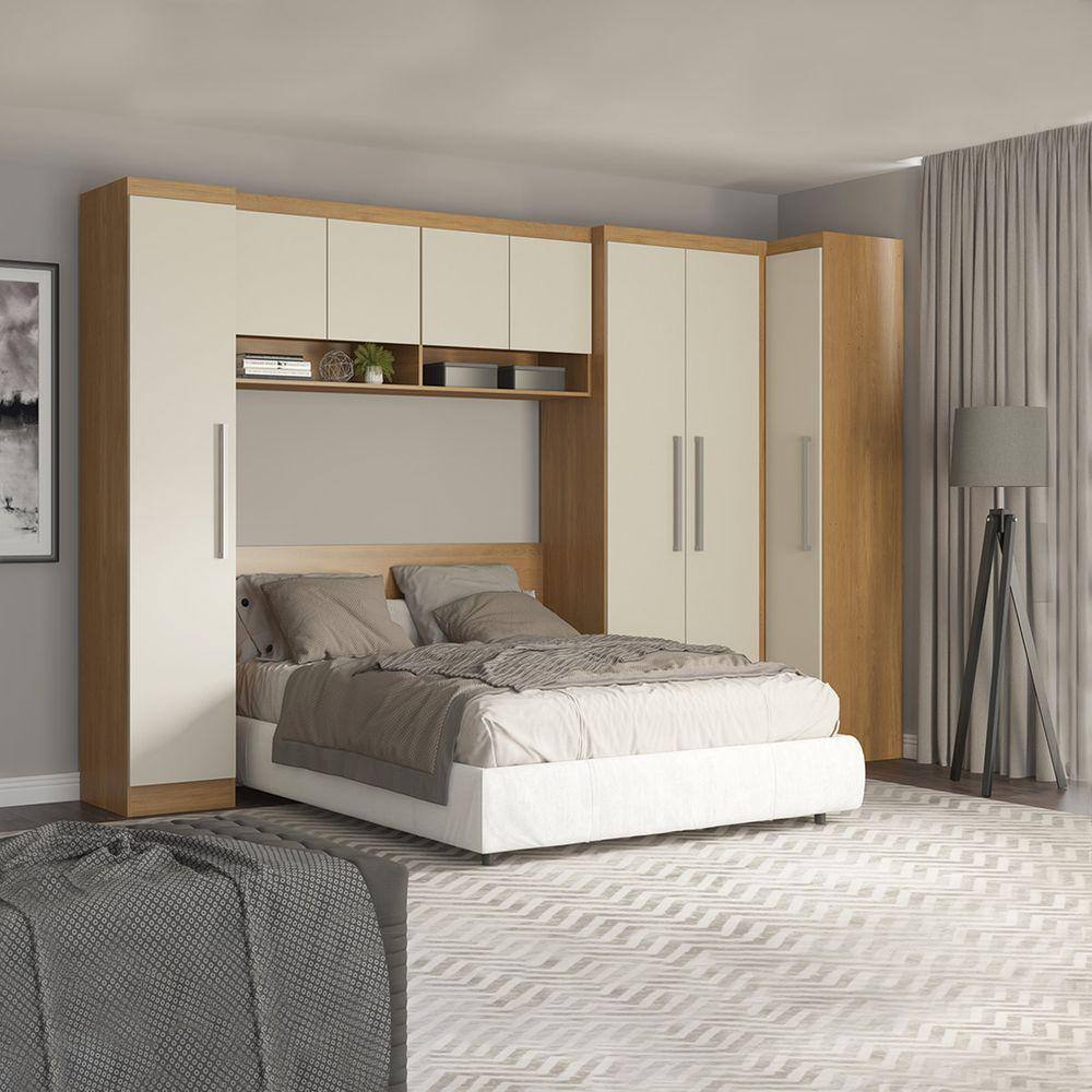 Guarda roupa casal modulado com painel | Pontofrio