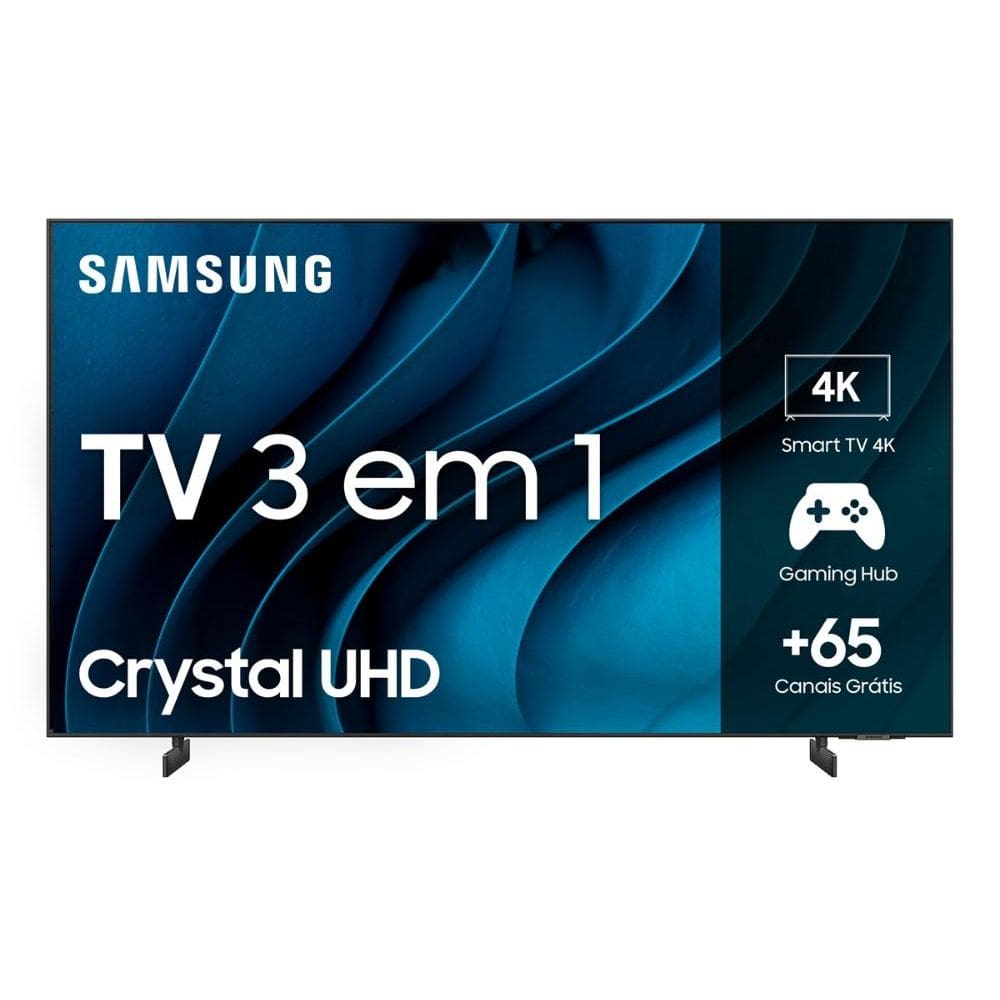 Smart TV Samsung 65" Crystal UHD 4K 65CU8000 Painel Dynamic Crystal ...