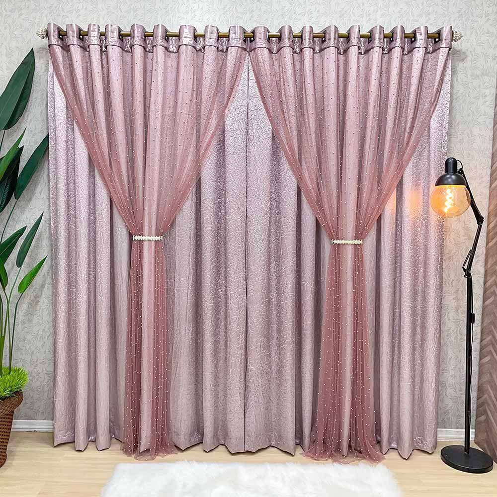 Cortina varao normal quarto ou sala tamanho 300 280 tecido cetim ...