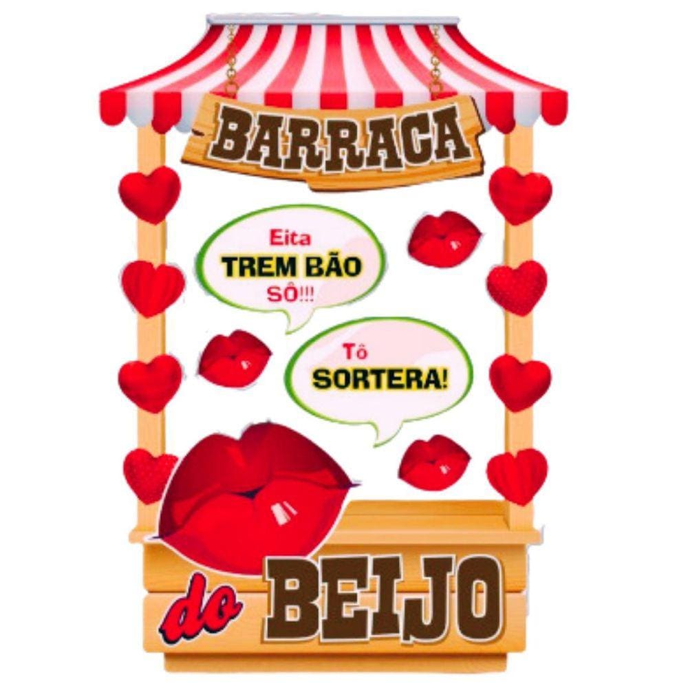 Moldura festa junina barraca do beijo | Pontofrio