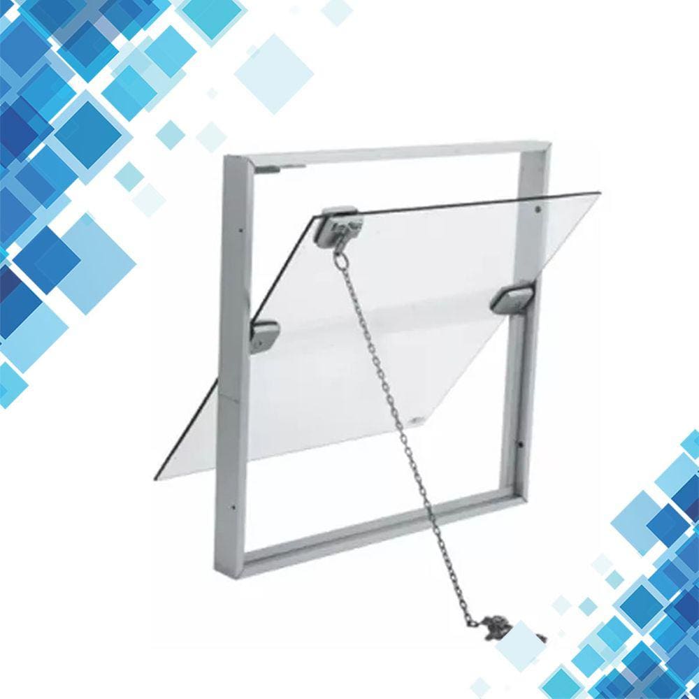 Janela basculante em vidro temperado 8mm incolor | Pontofrio