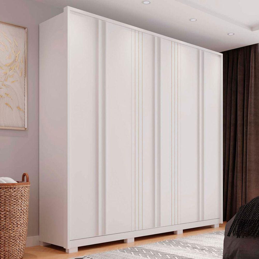 Guarda roupa branco fosco casal | Pontofrio