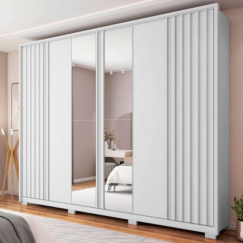 Guarda roupa branco fosco casal | Pontofrio