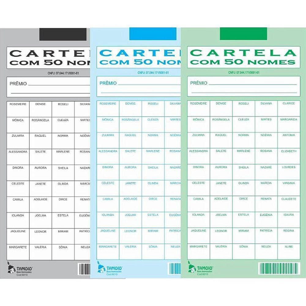 Modelo rifa com nomes | Pontofrio