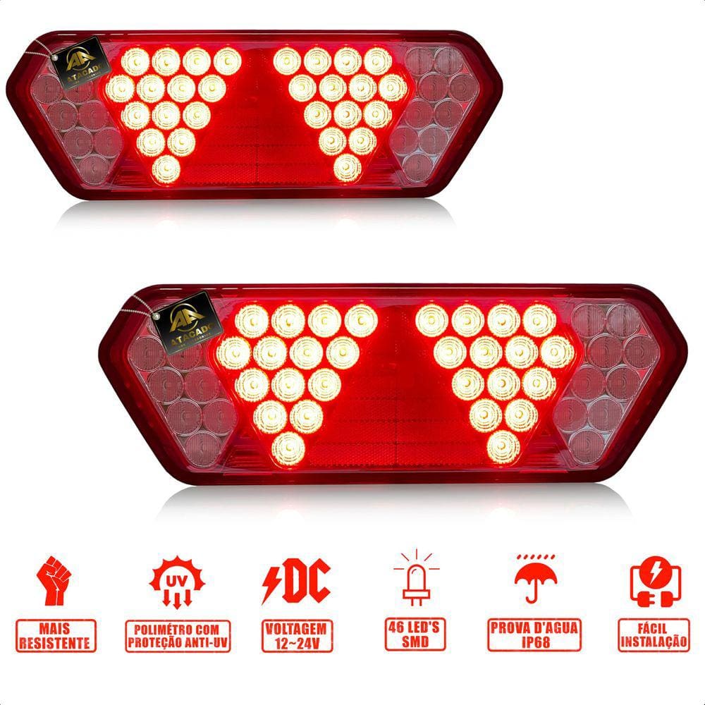 Lanterna traseira caminhao led 24v | Pontofrio