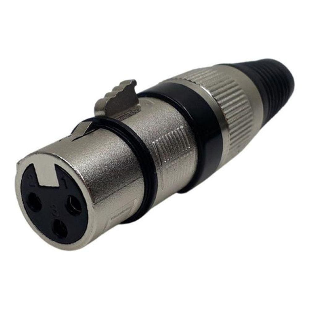Conector xlr femea | Pontofrio