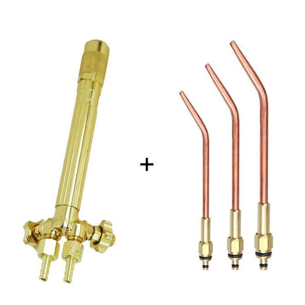 Kit macarico mangueira e manometro solda oxiacetileno | Pontofrio