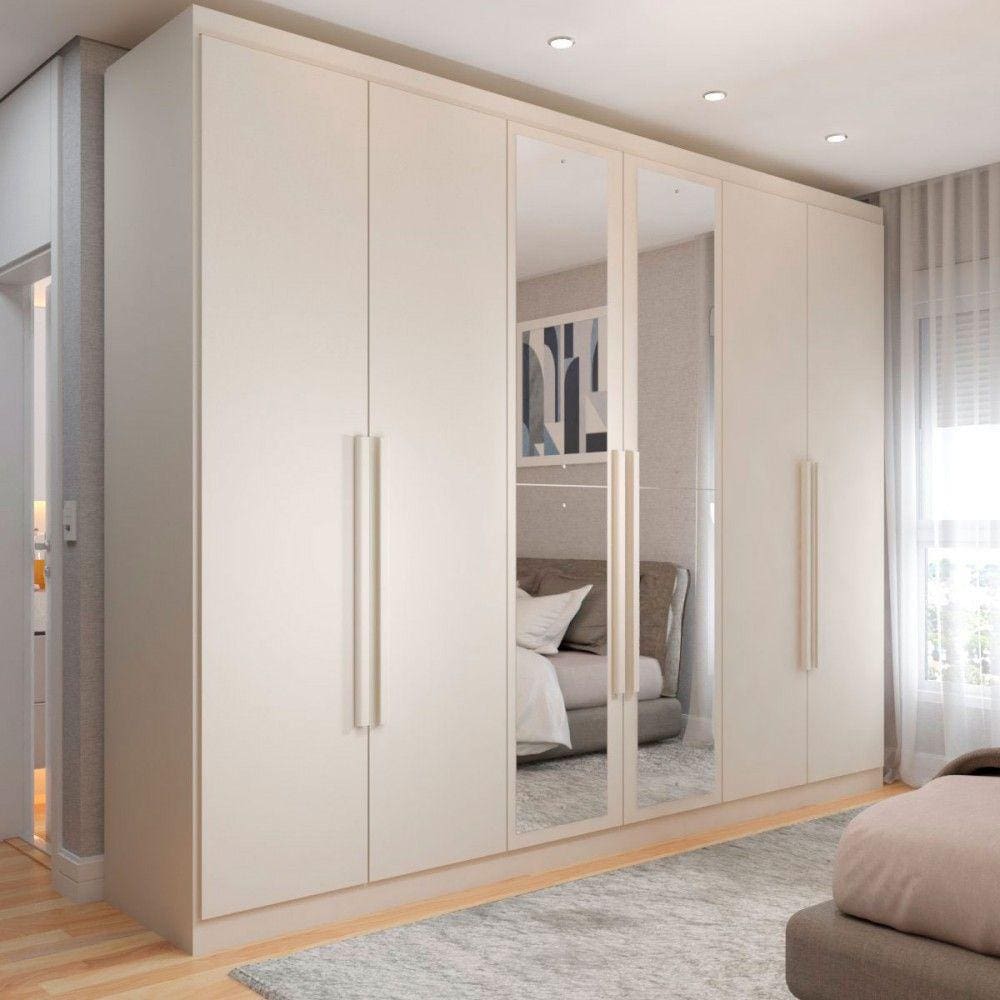 Guarda roupa em mdf 4 ou 6 portas | Pontofrio