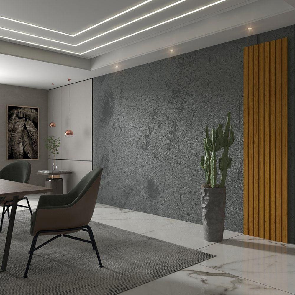 Painel ripado parede inteira | Pontofrio