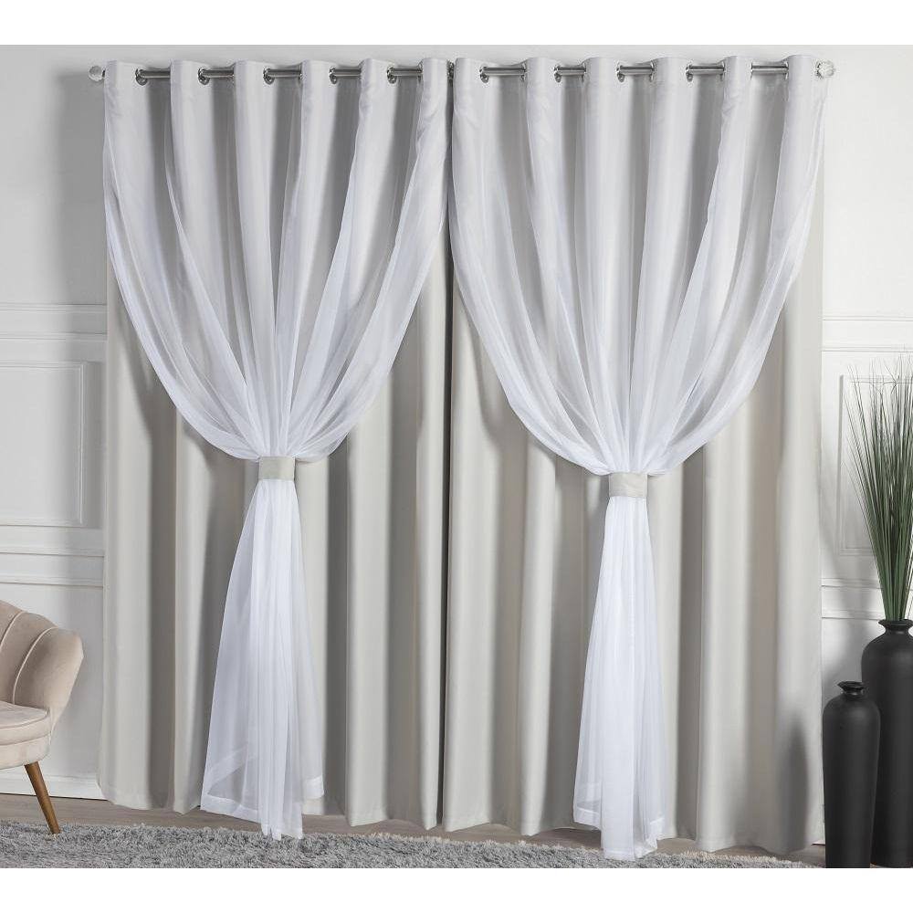 Cortina off white quarto | Pontofrio
