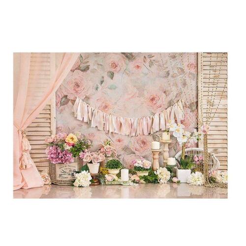 Fundo Fotográfico Newborn Floral 3,0X2,5 Ffg-514 | Ponto