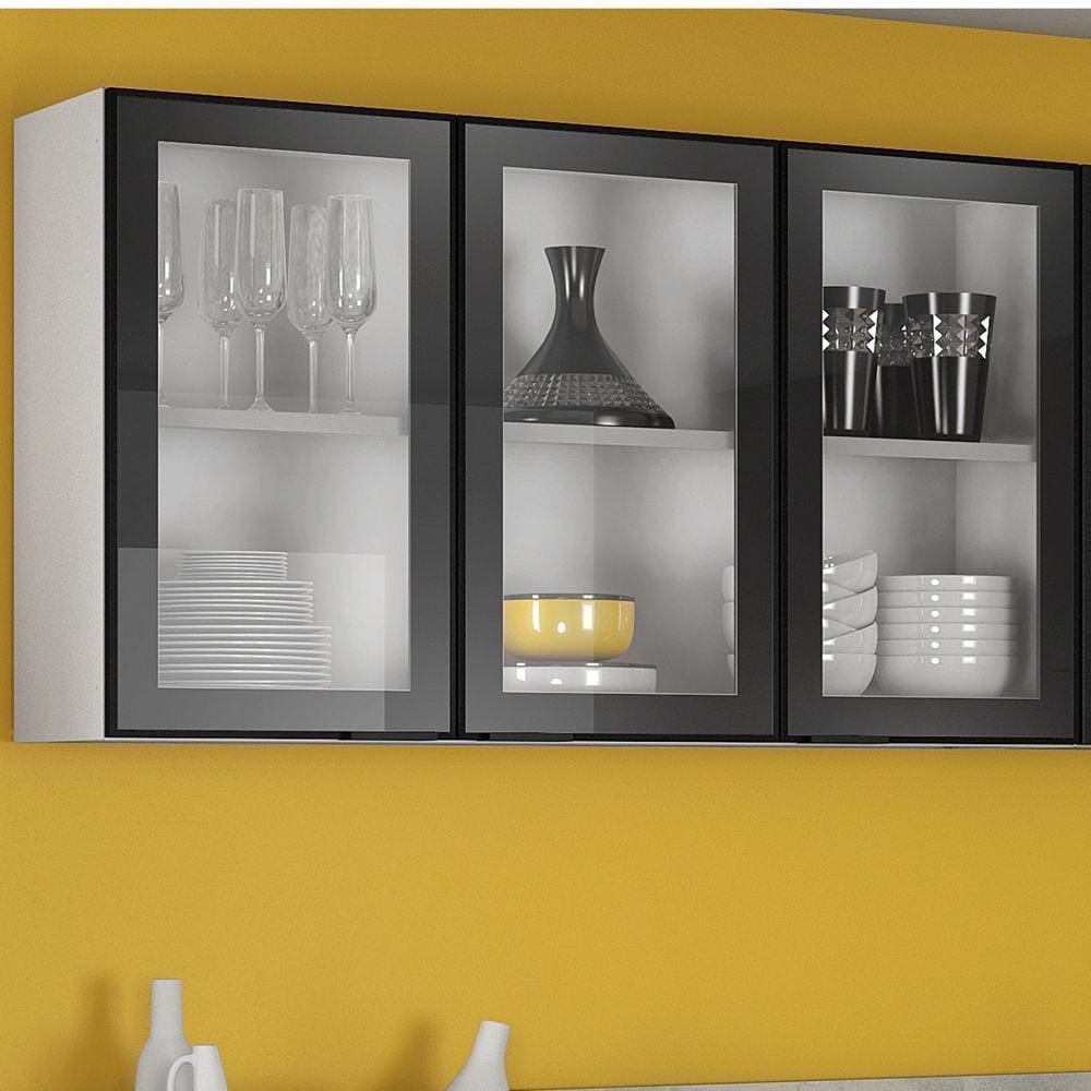 Armario aereo itatiaia aco com vidro | Pontofrio