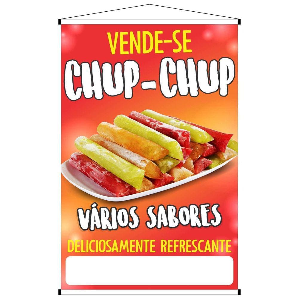 Placa vende chup chup | Pontofrio