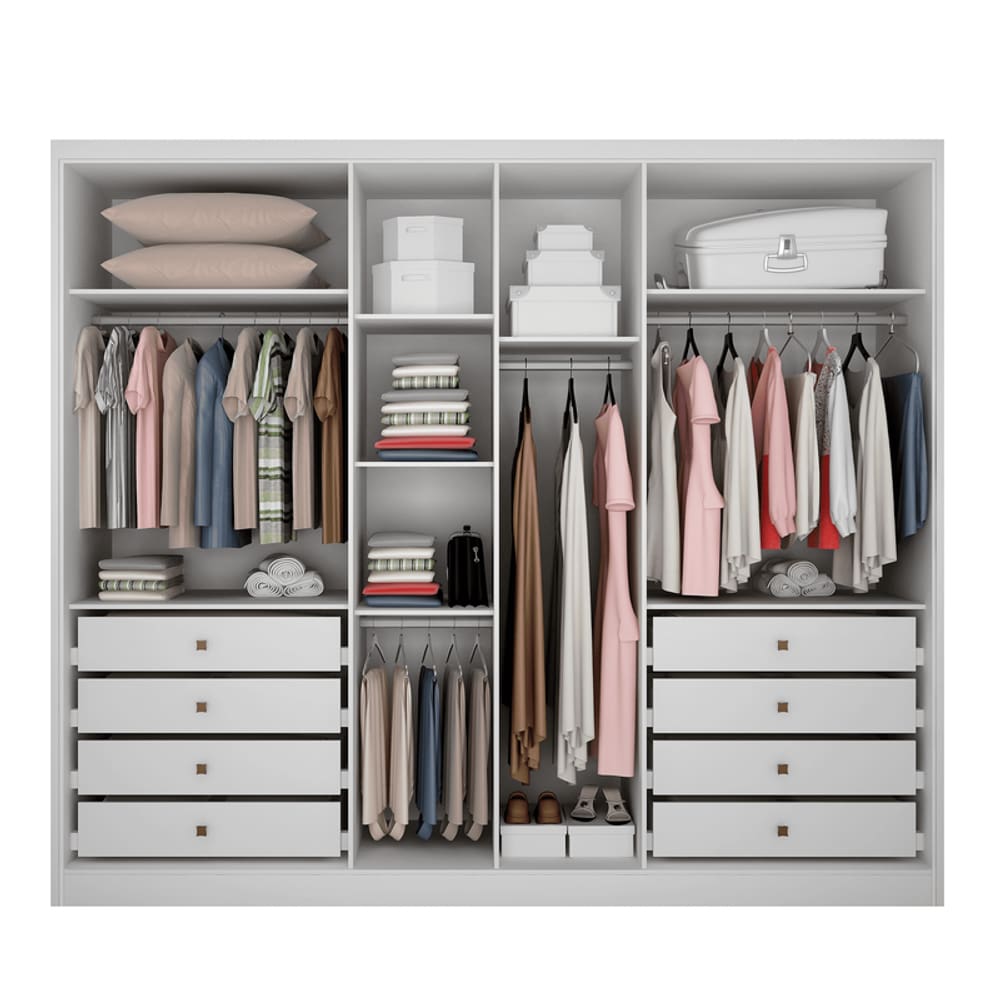 Guarda roupa casal mdf 100 8 portas | Pontofrio