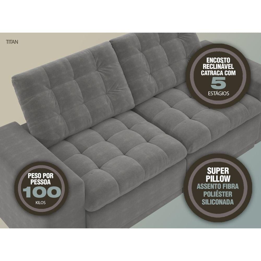 Sofa l 3 lugares | Pontofrio