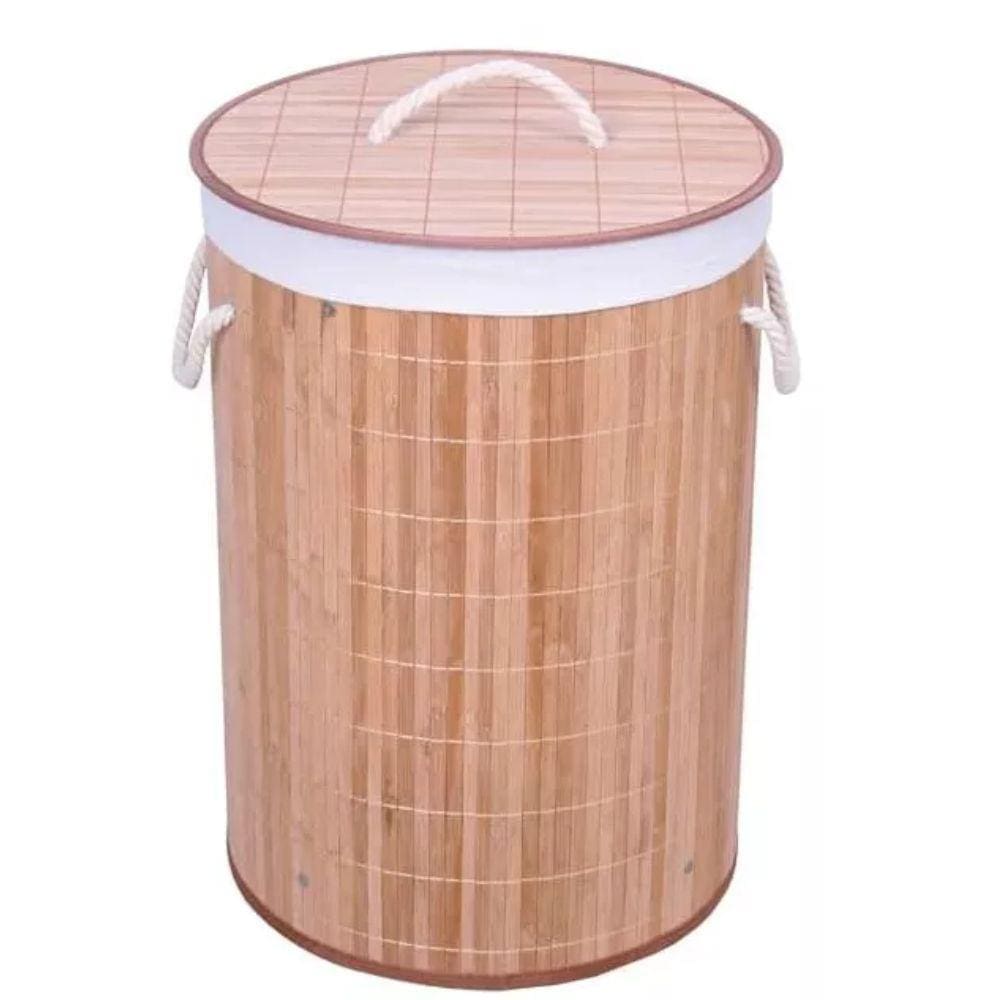 Cesto de roupa dobravel com tampa | Pontofrio