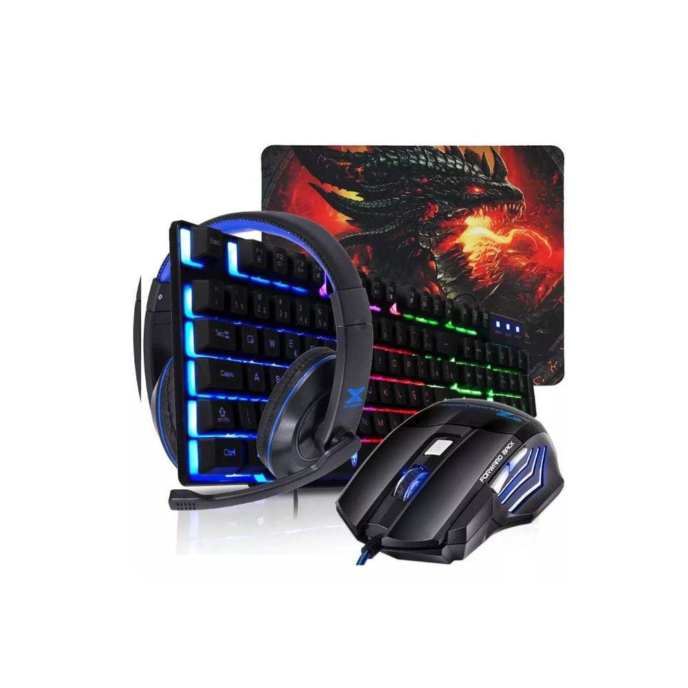 Kit gamer completo teclado mouse headset | Pontofrio