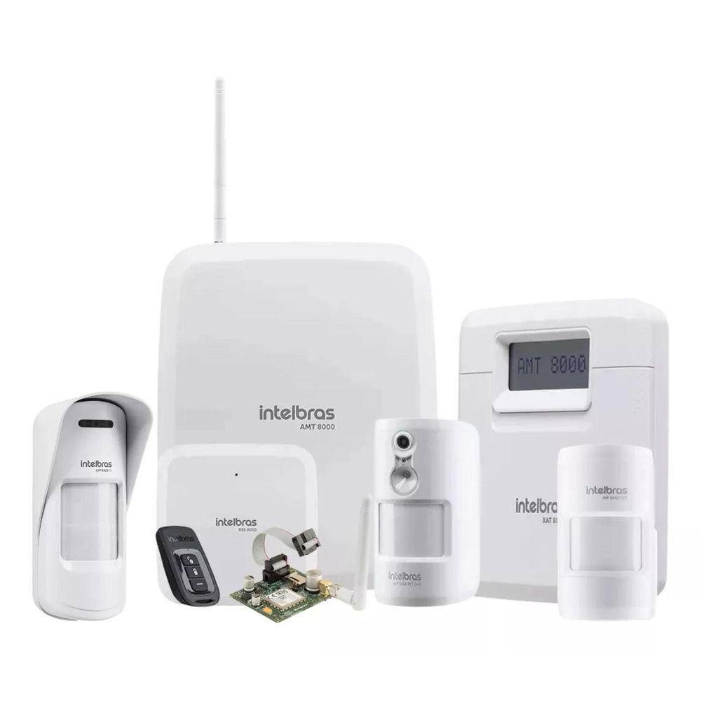 Kit alarme completo sem fio amt 8000 intelbras | Pontofrio