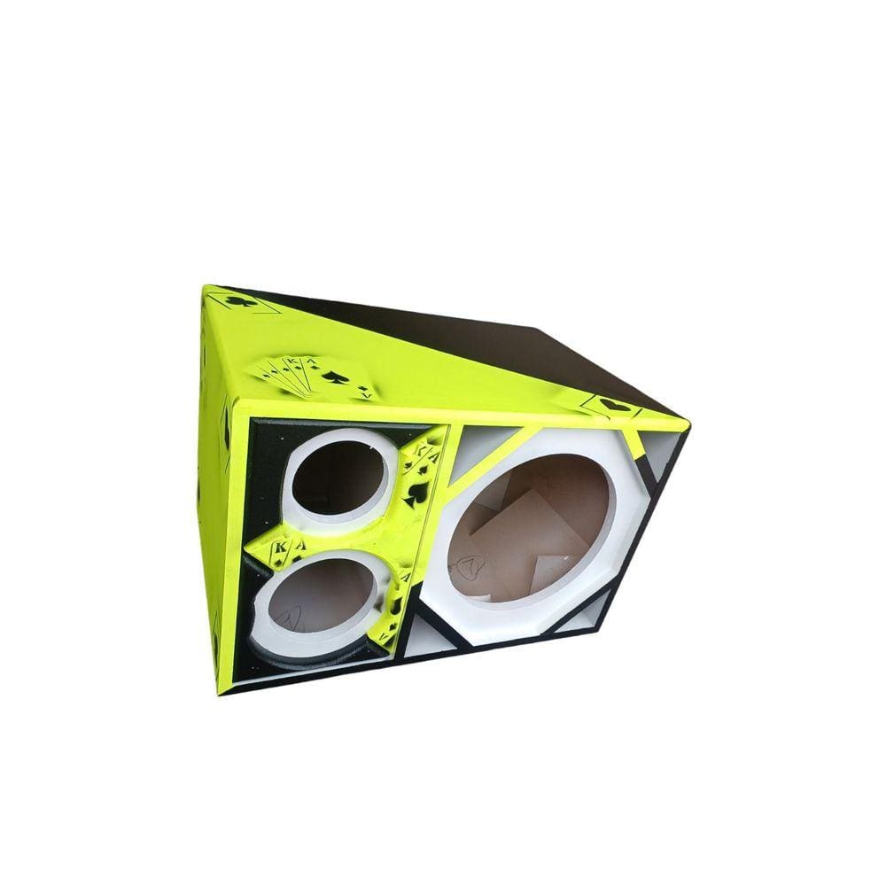 Caixa trio completa890w rms subwoofer magnum bass 12 driver super ...