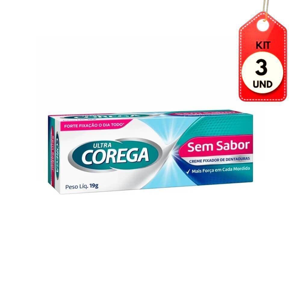 Corega ultra fixador de dentaduras creme 19g kit c 03 glaxo smithkline ...