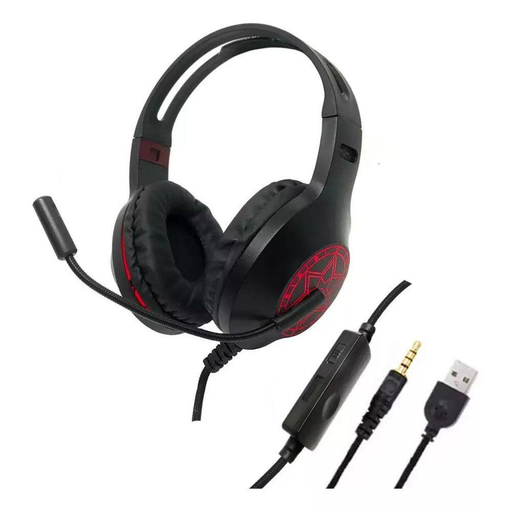 Fone Ouvido Over Ear Gamer Havit H2232d Preto Com Luz Rgb Led Pontofrio