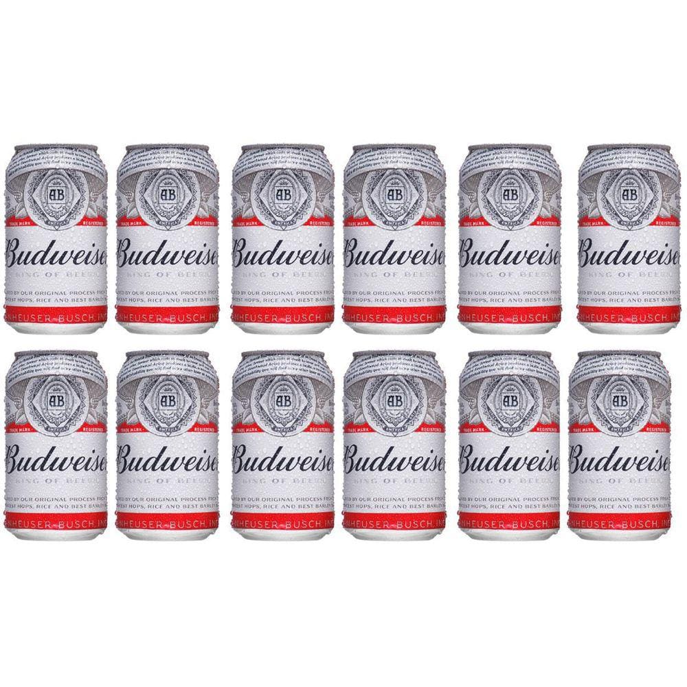 Cerveja budweiser 350ml lata | Pontofrio