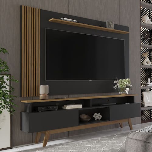 Rack com Painel Ripado para TV até 70 | Ponto