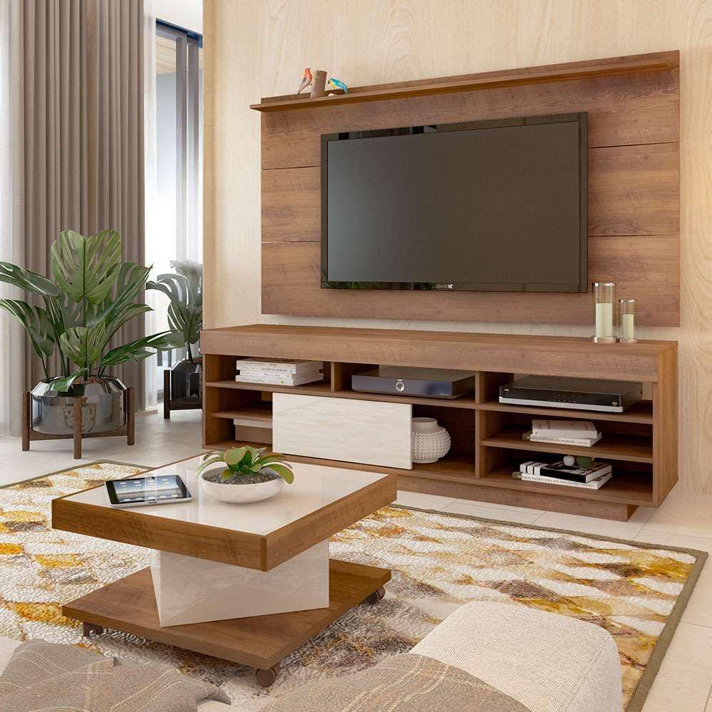 Conjunto sala rack painel e centro | Pontofrio