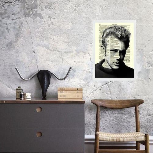 Quadro Vintage James Dean 24X18Cm | Ponto