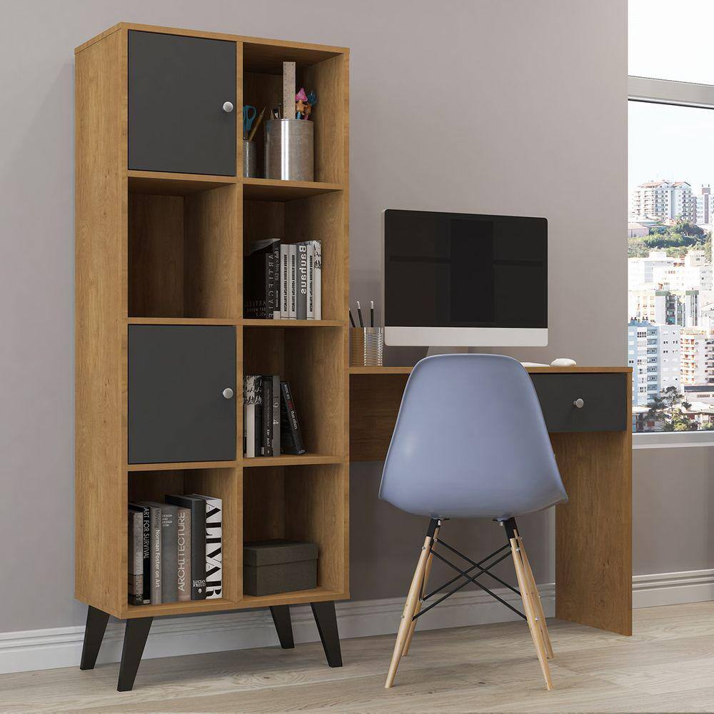 Mesa com estante acoplada | Pontofrio