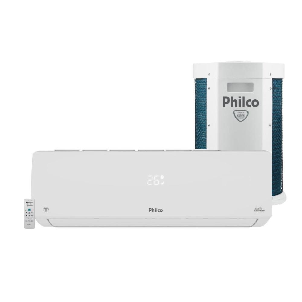Ar condicionado split hi wall philco eco inverter 12 000 btuh quente e frio monofasico ...