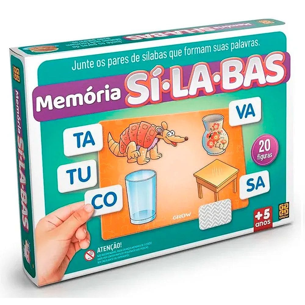 Jogo da memoria silabas | Pontofrio