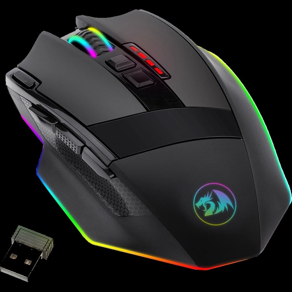 Mouse gamer redragon sniper pro m801p rgb 16000 dpi wireless | Pontofrio