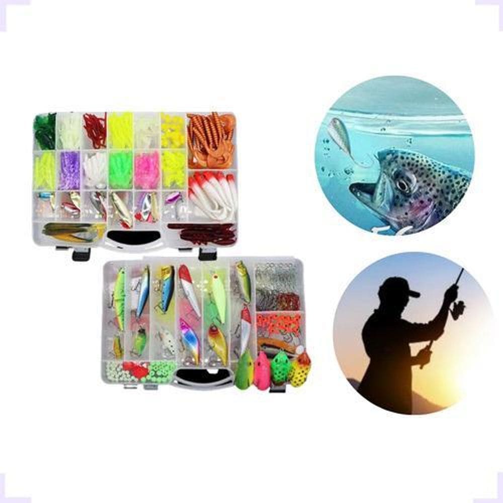 Kit iscas artificiais e estojo | Pontofrio