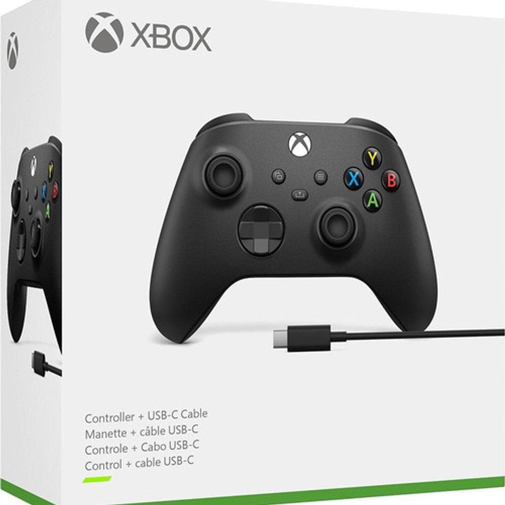 Console xbox series s 512gb controle sem fio carbon black cabo usb c ...