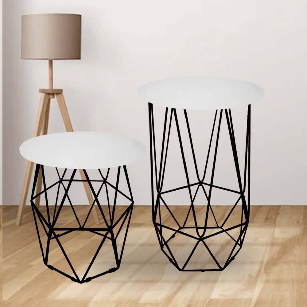 Mesa lateral e centro branco | Pontofrio