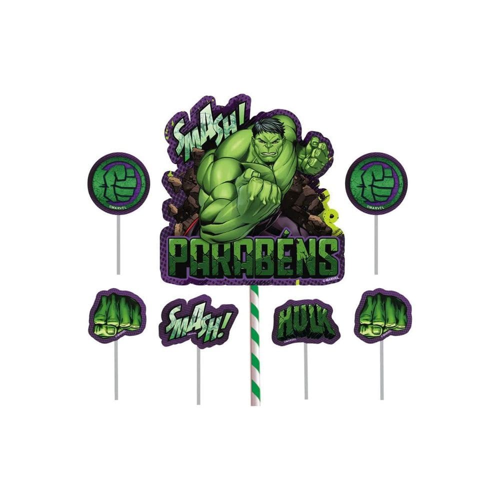 Topper bolo hulk | Pontofrio