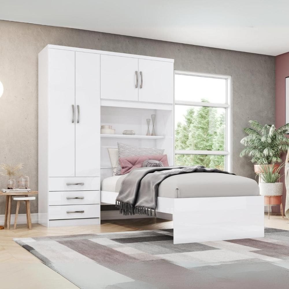 Jogo quarto solteiro modulado smart 035 | Pontofrio