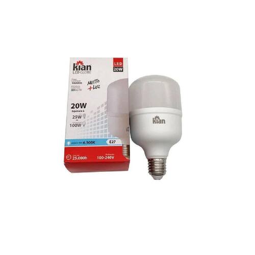 Lampada Led Globe 20W Bivolt Branca | Ponto