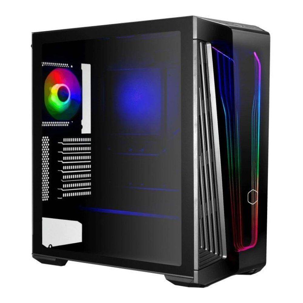Gabinete gamer cooler master masterbox lite 5 argb mid tower com fan ...