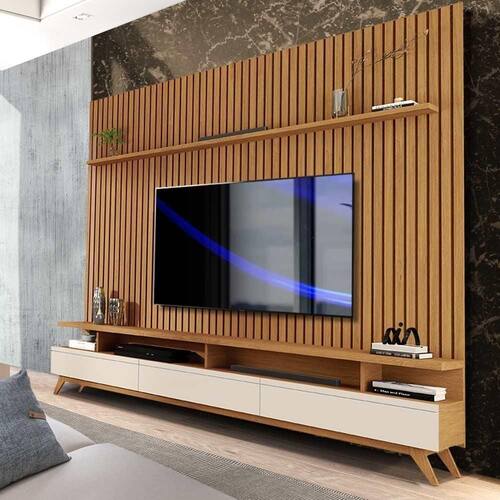 Painel Ripado Com Rack Tv Até 75 | Ponto