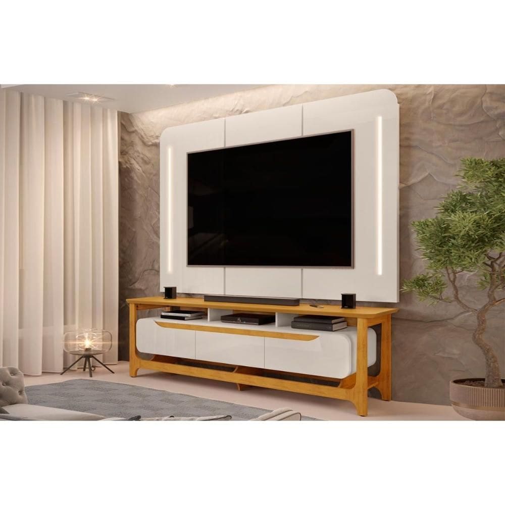 Painel tv mdf com nicho | Pontofrio