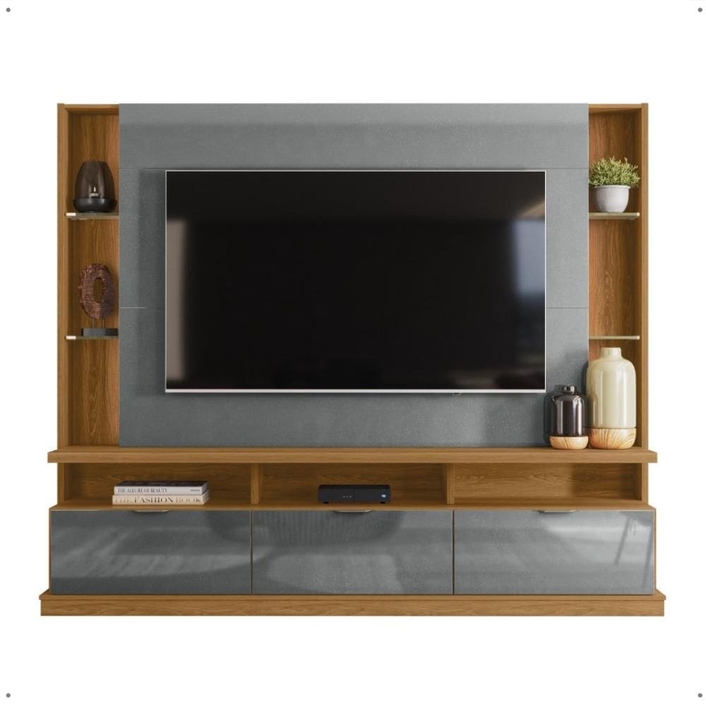 Rack sala retro cinza | Pontofrio