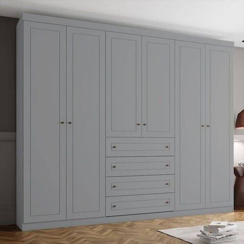 Guarda Roupa Nova York 6 Portas 4 Gavetas | Ponto