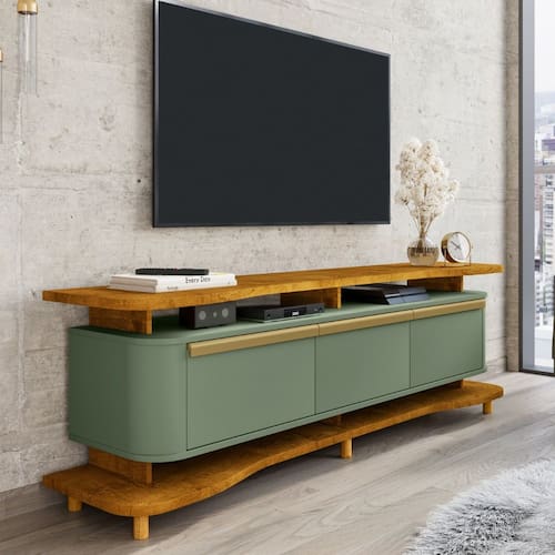 Rack para TV Até 75 Polegadas 3 Portas | Ponto